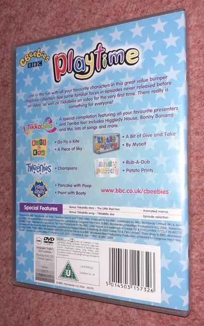 PLAYTIME DVD TIKKABILLA / Andy Pandy / Little Robots / Yoho Ahoy ...