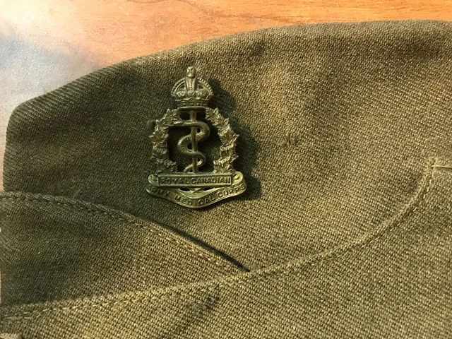 WW2 RCAMC ROYAL Canadian Medical Corps Original Side Cap , Badge $109. ...