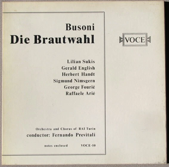FERRUCCIO BUSONI / Lilian Sukis, Gerald English, Herbert Handt, Siegmund Nims... EUR 22,40 ...