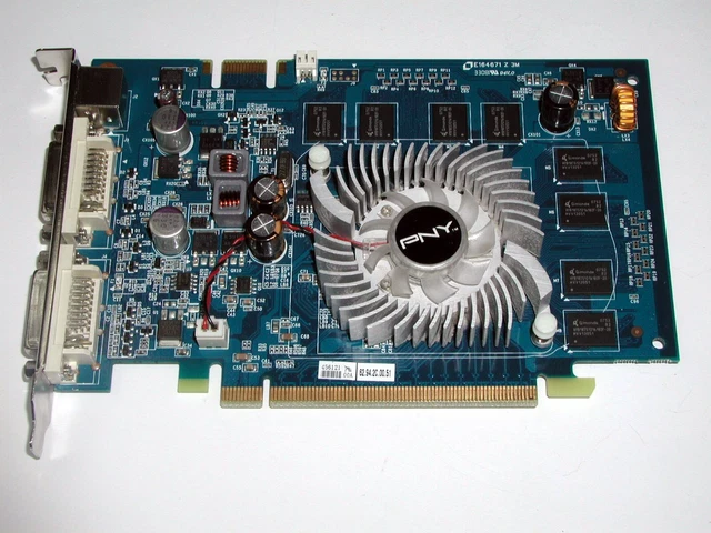 PCIE X16 GRAFIKKARTE PNY GeForce 9500 GT, 512 MB DDR2, 2x DVI TV, gebraucht EUR 11,99 - PicClick DE