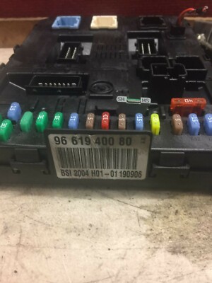 PEUGEOT 307 1.6 HDi Body Control Module BCM BSI Fuse Box 9661940080 ...