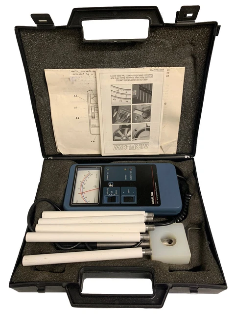 AIRFLOW TA2-30 THERMAL Anemometer Thermometer Velocity Test Kit £249.99 ...