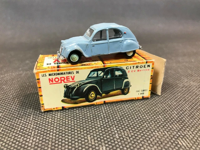 VÉHICULE MICRO MINIATURE NOREV échelle 1/86 Citroen 2CV neuf en boite ...