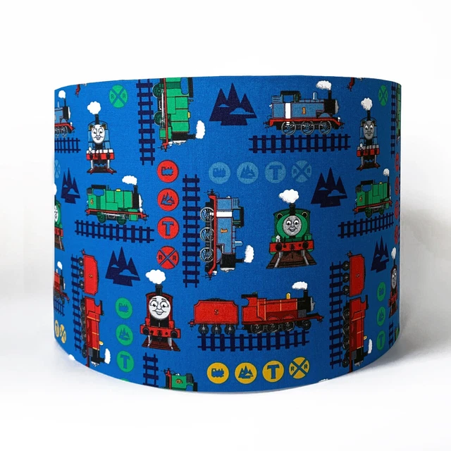 THOMAS THE TANK Engine Fabric Train Ceiling Light Shade or Lampshade 2 ...