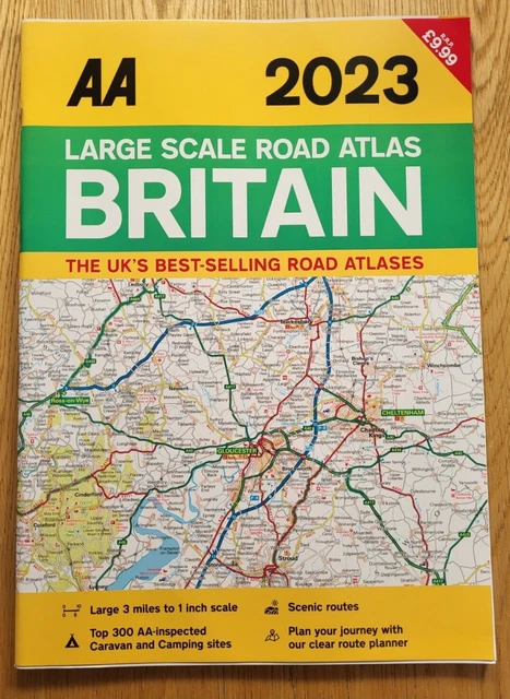 NEW - AA Large Scale Road Atlas Map Britain 2023 Latest Edition £8.50 ...