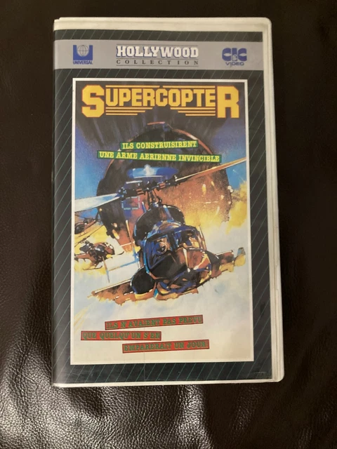 SUPERCOPTER COLLECTION CASSETTE rare 1984 VHS SECAM collector original ...