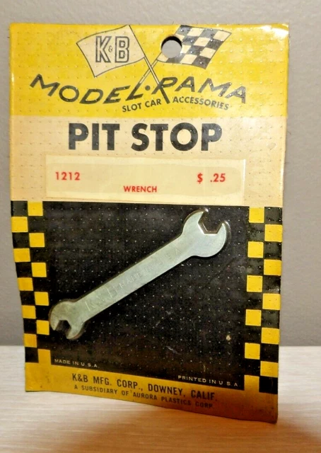 VINTAGE K&B MODELRAMA Pit Stop Wrench #1212 New Old Stock $7.95 - PicClick