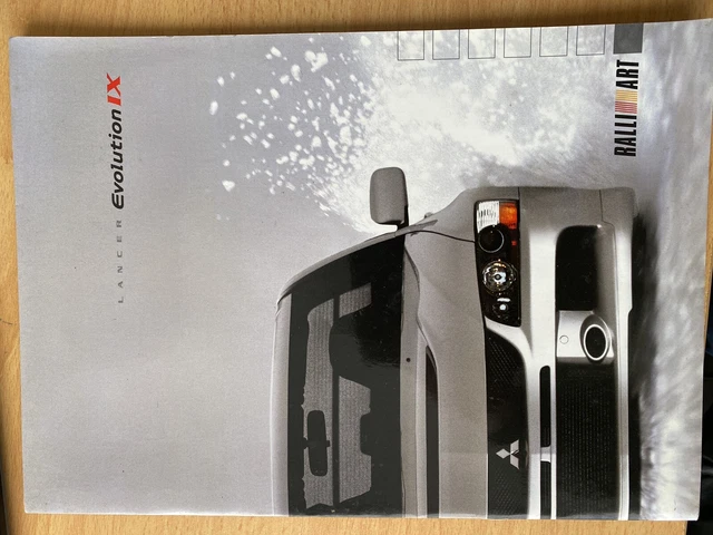 MITSUBISHI LANCER EVO IX Ralliart Brochure Australian Market $29.00 ...