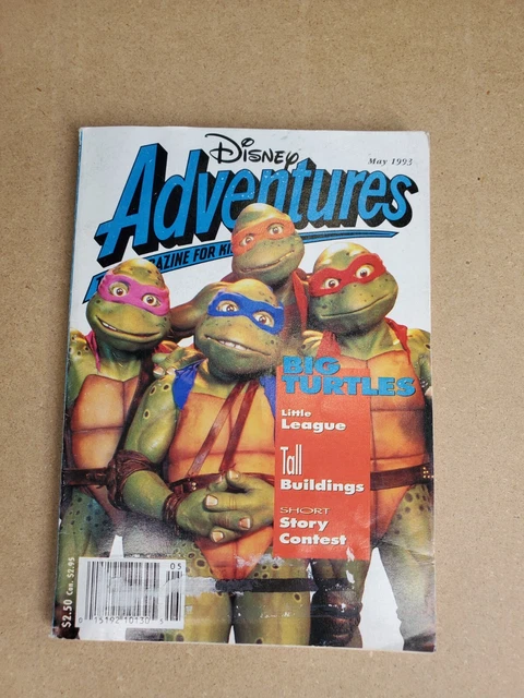 RARE 90S DISNEY Adventures Magazine, Teenage Mutant Ninja Turtles, May ...