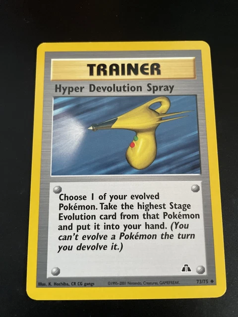 HYPER DEVOLUTION SPRAY Unco Pokemon 73/75 Neo Revelation Near Mint ...