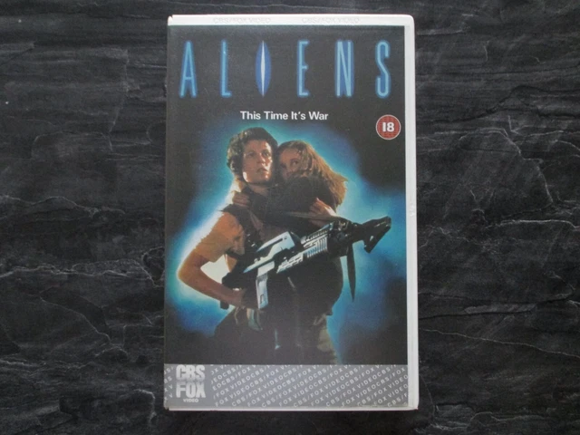 ALIENS VHS BIG Box Vhs Ex Rental Vhs Pre Cert Vhs Cbs Fox Vhs Original ...