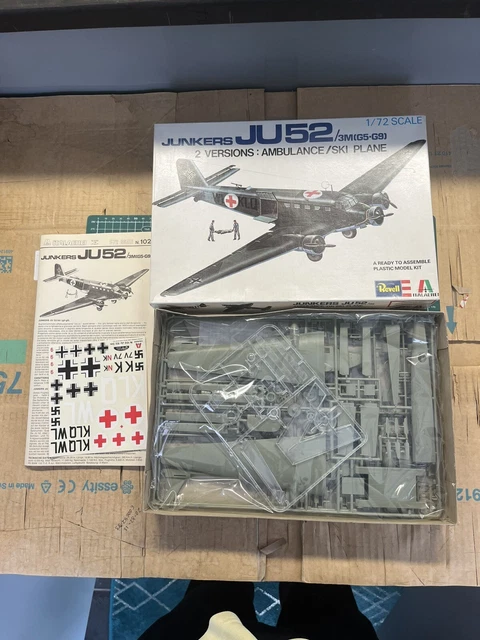 REVELL ITALERI H2018 - Wwii German Junkers Ju 52 / 3M G5-G9 - 1/72 Model Kit £21.46 - PicClick UK