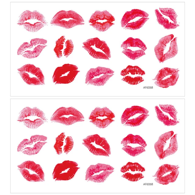 2 SHEETS ROUGE PVC Sticker Mural Rouges Fille Stickers Muraux EUR 9,18 ...