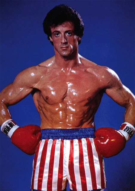 SYLVESTER STALLONE ROCKY Pose POSTER £10.99 - PicClick UK