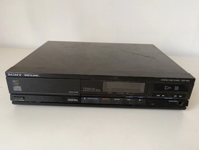 SONY CDP-M20S COMPACT Disc CD Player Black Sold as PARTS/SPARES **READ ...