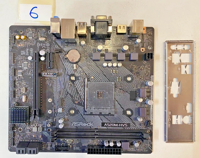 ASROCK A520M-HVS MICRO ATX Motherboard - FOR PARTS (OFFERS WELCOME) £20 ...