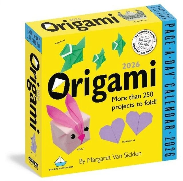 ORIGAMI PAGEADAY CALENDAR 2026 by Margaret Van Sicklen CALENDAR ...