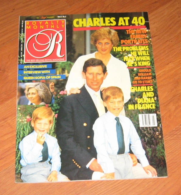 ROYALTY MONTHLY MAGAZINE Vol 8 #3 December 1988 Princess DIANA Prince ...