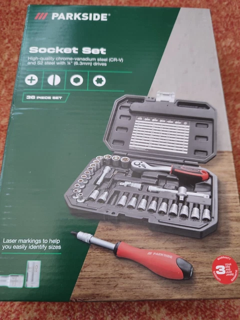 PARKSIDE SOCKET SET (36 piece) £25.00 - PicClick UK