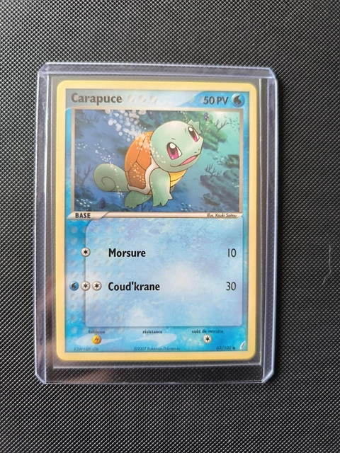 CARTE POKÉMON - Carapuce - 63/100 - Gardien De Cristal - FR - NM EUR 7,99 - PicClick FR