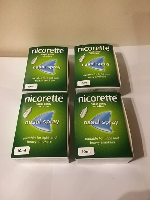 NICORETTE 10ML NASAL Spray {4 Boxes} Brand NEW Expiry 09/2026 £80.79 ...