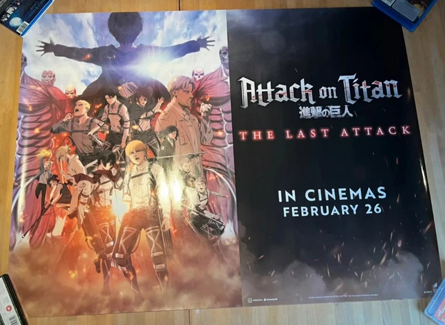 ATTACK ON TITAN: The Last Attack UK quad cinema poster (2025, Anime ...