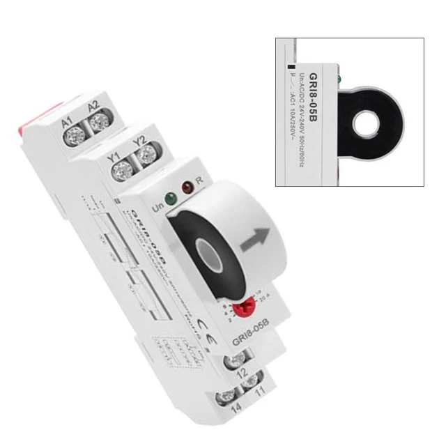 MOTOR PROTECTION AC/DC Current Relay Motor Protector 2A-20A Monitoring ...