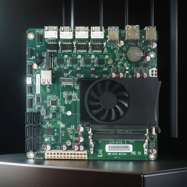 N5105 MAINBOARD LOW Power Processor 4x2.5G I225 Network 2 M.2 Slot ...