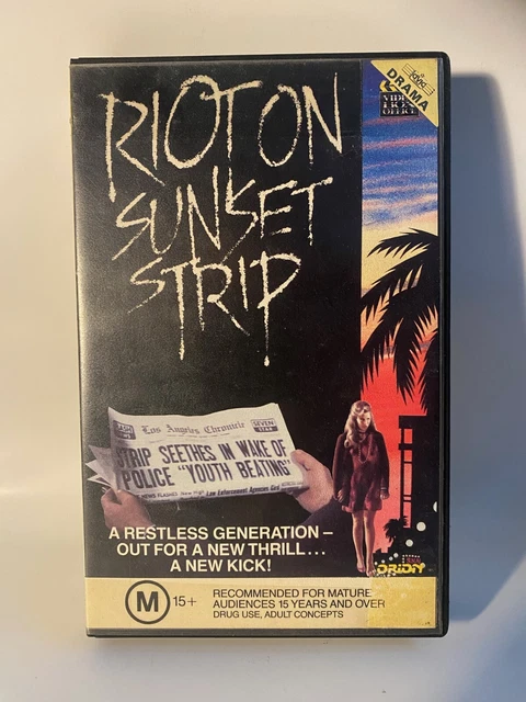 RIOT ON SUNSET Strip RCA Columbia AU VHS Video cult 60s AIP hippie teen ...