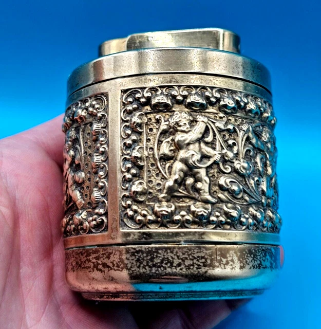 RARE VINTAGE COLLECTABLE Erhard & Sohne Brass Table Gas Lighter in ...