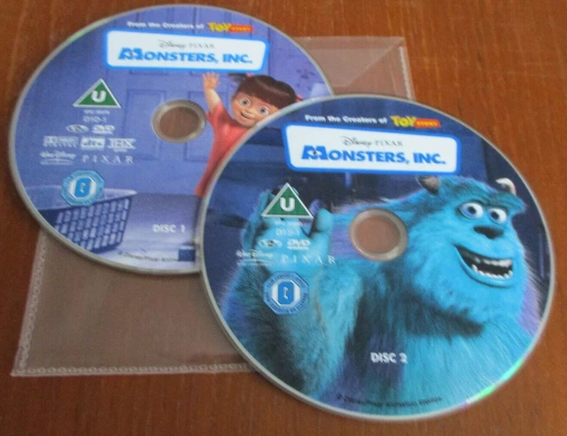 MONSTERS, INC. DVD (2002) Pete Docter cert U 2 discs £1.75 - PicClick UK