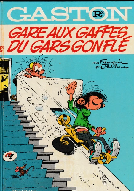 1973 FRANQUIN GASTON Lagaffe Inflated Guys Gaffes #3 Round Back EC R3a ...