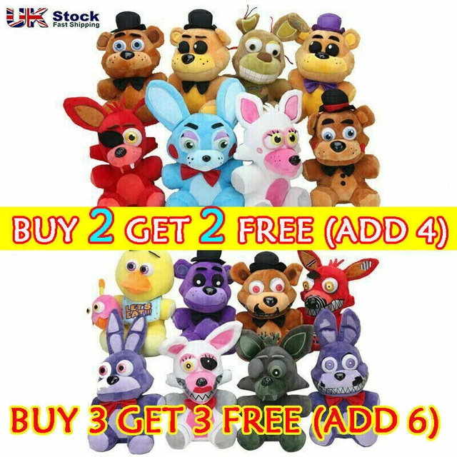 UK FNAF FIVE Nights at Freddy's Plushie Toy Plush Doll Bear Foxy Bonnie ...
