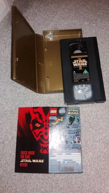 STAR WARS 1 The Phantom Menace | VHS Video Cassette | Liam Neeson, Ewan ...
