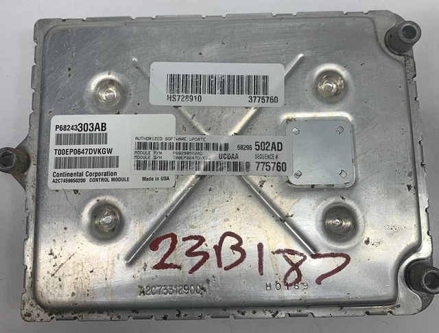 2017 DODGE RAM 1500 Computer Brain Engine Control ECU ECM EBX Module ...