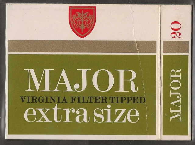 VINTAGE CIGARETTE/TOBACCO PACKET-#3581- Hull Only - Carroll Major Extra ...