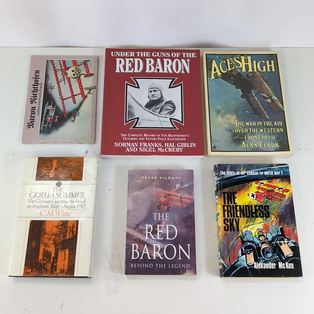 WW1 AVIATION BOOK Red Baron Richthofen Air Combat Aces Hight Gotha ...