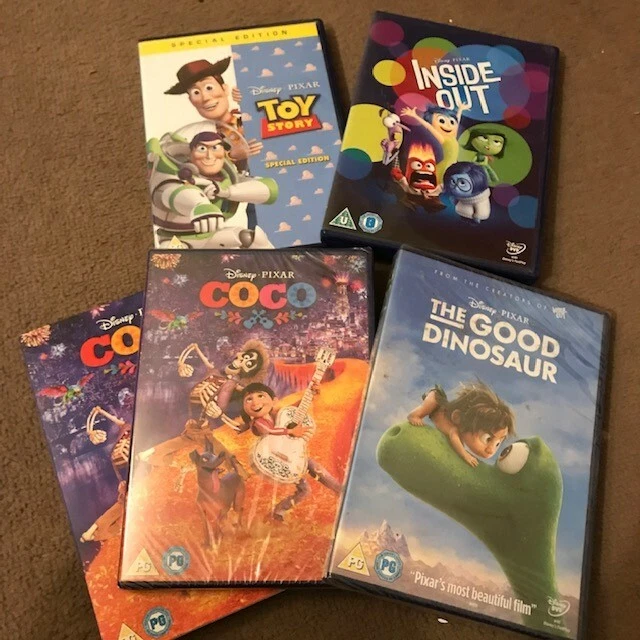 WALT DISNEY PIXAR DVD Collection (4 kids DVD's) Bulk Job Lot COCO ...