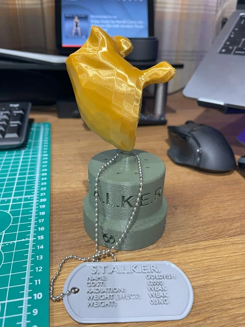 3D PRINTED MODEL of the Goldfish artifact from S.T.A.L.K.E.R. video ...