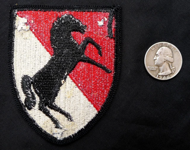 WW2, KOREAN WAR Us Army Cloth Embroidered Patch: 11Th Armoured Cavalry ...