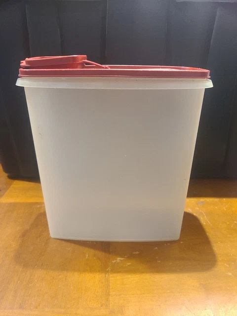 VINTAGE TUPPERWARE LARGE Sheer Cereal Keeper Container 20 cup #1588 ...