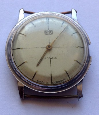UMF RUHLA - rare vintage Germany wristwatch - 50s, UMF 23 £12.95 ...