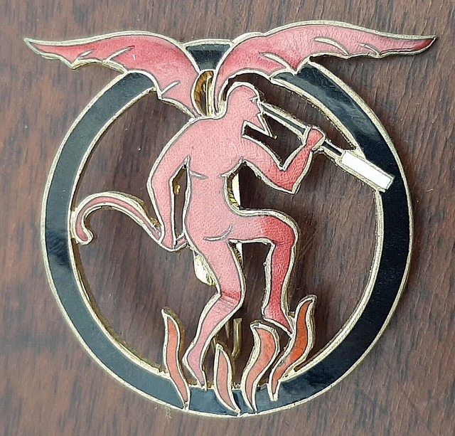 INSIGNE BELGE 42° Escadrille Tactique Diable Belgique ORIGINAL Badge ...