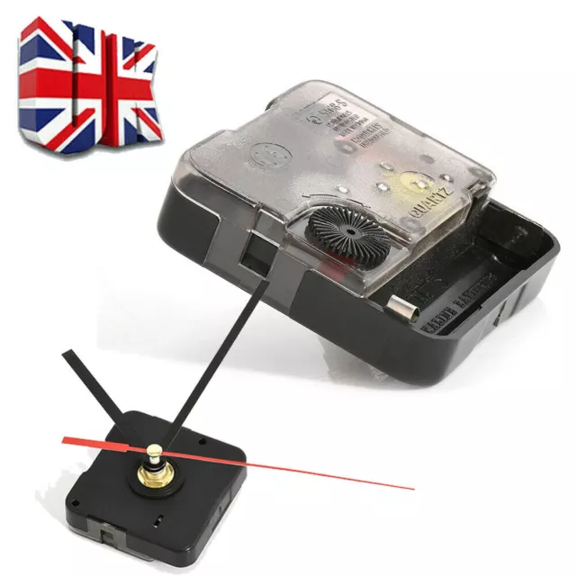 1 SET QUARTZ Clock Movement Mechanism DIY Kit Battery Powered Hands ...