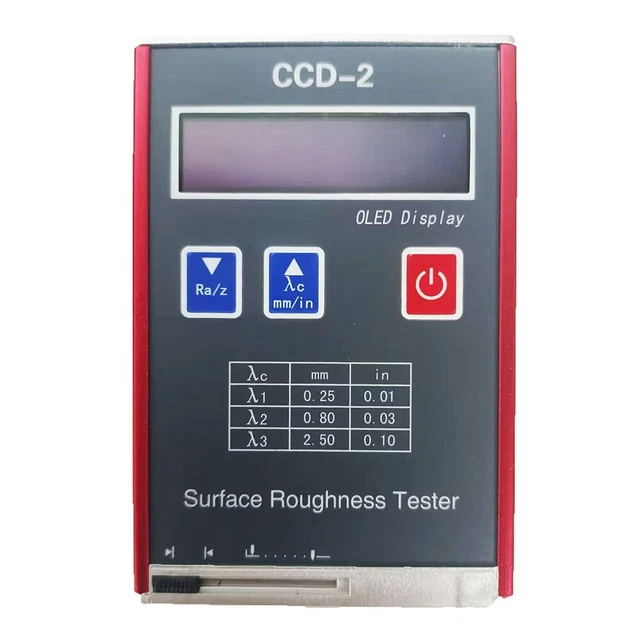 SURFACE ROUGHNESS TESTER Profile Gauge Profilometer with Ra Rz Rq Rt ...