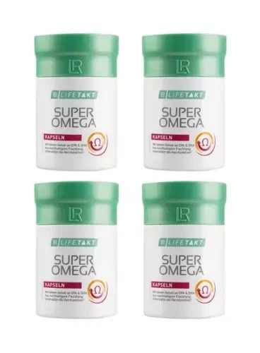 4 X LR Super Omega 3 60 Kapseln für Herz Gehirn Gesundheit Fettsäuren ...