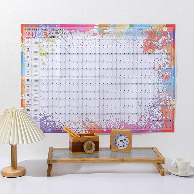 2025 CALENDAR PLANNER Sheet Large Wall Calendar To Do List Yearly ...