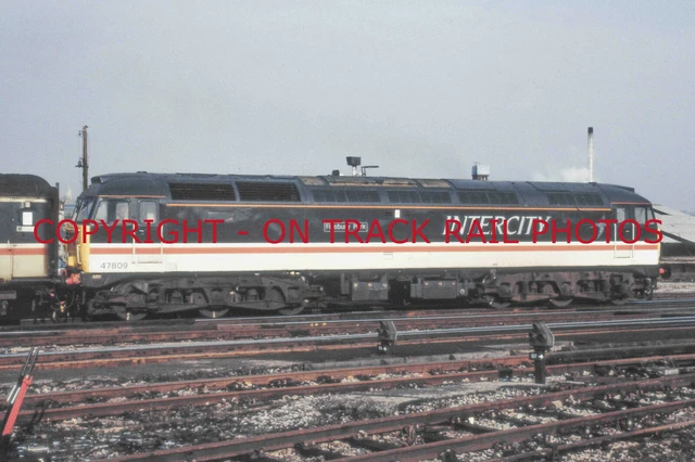 UK RAILWAY PHOTOGRAPH Of Class 47 47809. Rm47-2838 £1.70 - PicClick UK
