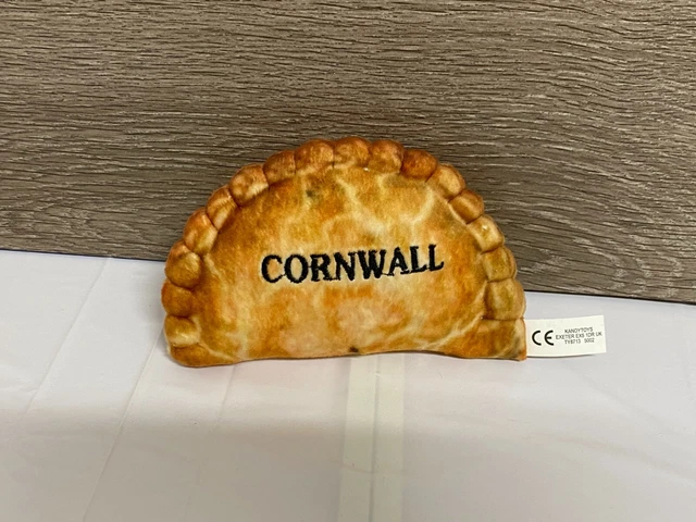 CORNWALL CORNISH PASTIE Plush Kandytoys 14cm/5.5" Soft Toy Food Novelty ...