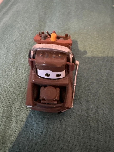 DISNEY PIXAR CARS Tow Mater Pull Back Truck Reverse Wobbly £20.00 ...